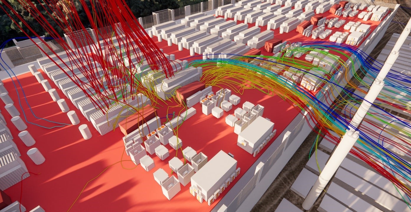 CFD external & internal - Data Center Hyperscale - EOLIOS Ingénierie